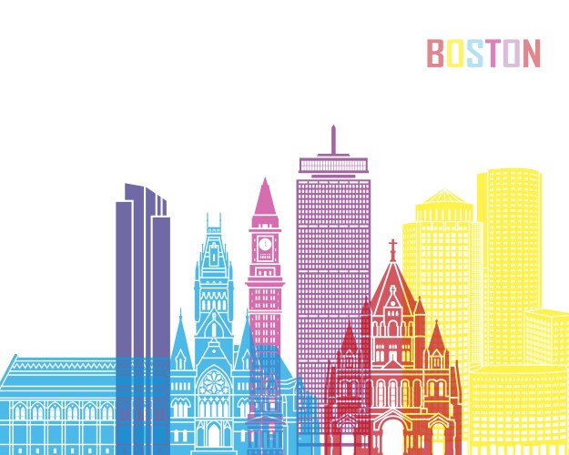 Boston Skyline Vector Images (over 470)