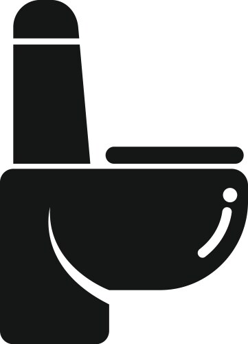 Wc board icon simple toilet room Royalty Free Vector Image