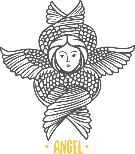 Angel god Royalty Free Vector Image - VectorStock