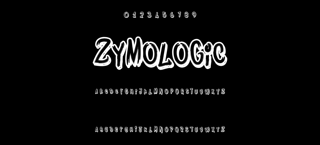 Classic street art graffiti font type alphabet Vector Image