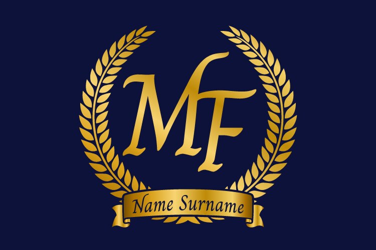 Mf logo Vector Images & Graphics for Commercial Use | VectorStock