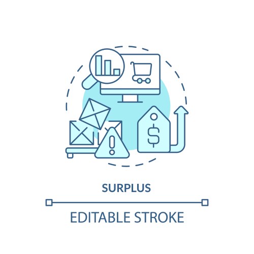 Independent demand soft blue concept icon Vector Image