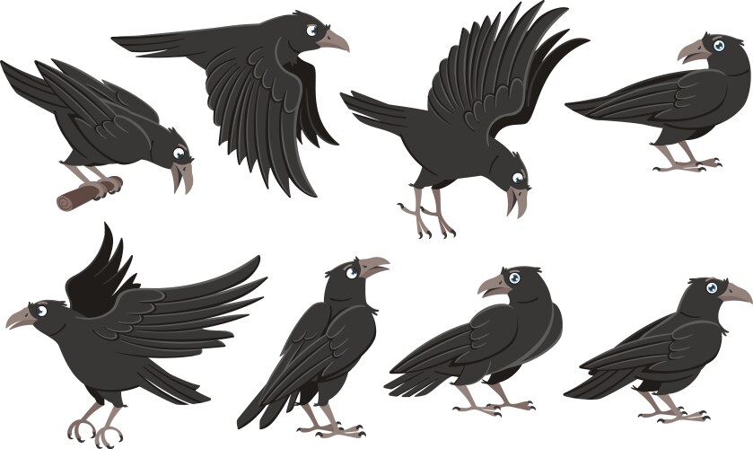 Raven Cartoon Vector Images (over 3,700)