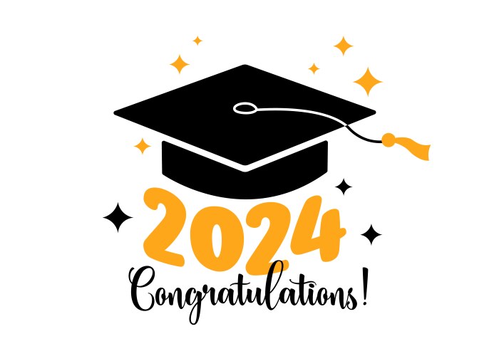 Congratulations greeting card graduation class Vector Image