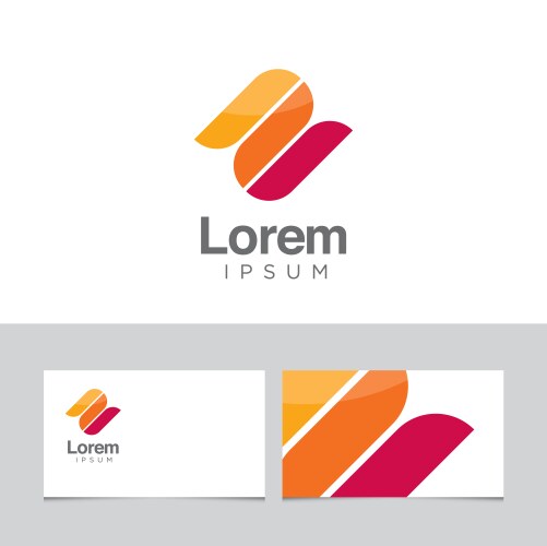 Abstract business logo and icon Royalty Free Vector Image