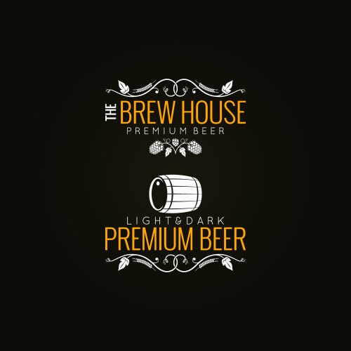 Beer house logo Royalty Free Vector Image - VectorStock