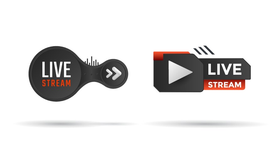 Live icon design template isolated Royalty Free Vector Image