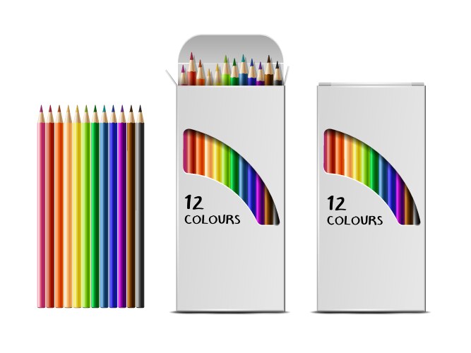 Pencil box Royalty Free Vector Image - VectorStock
