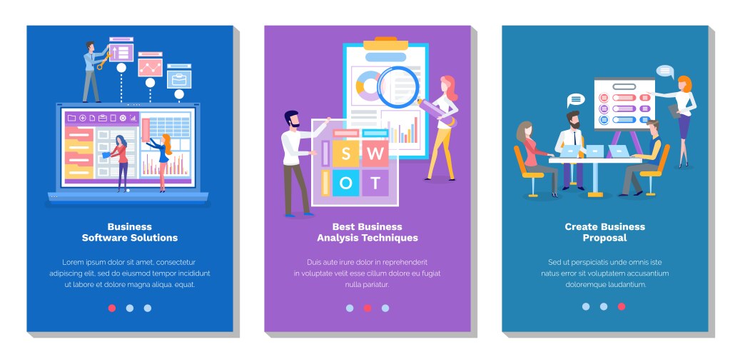 Color Swot Analysis Template Royalty Free Vector Vectorstock