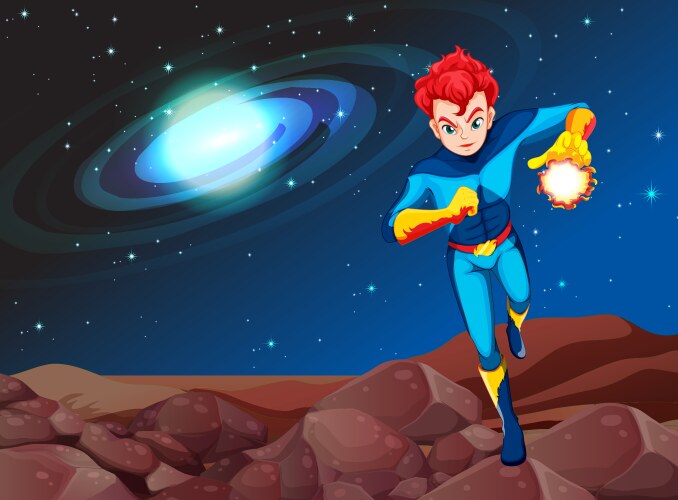 Superhero Running Superman Vector Images (71)