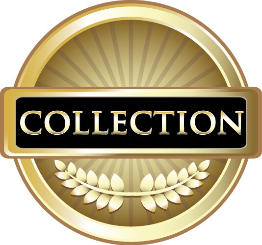 Classic gold label Royalty Free Vector Image - VectorStock