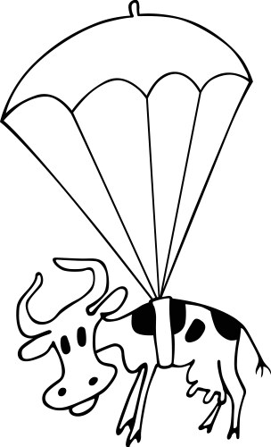 Parachute cartoon Vector Images & Graphics for Commercial Use | VectorStock