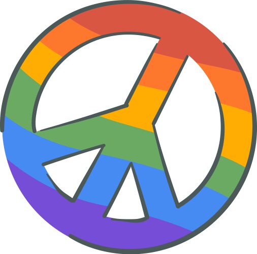 Peace sign Royalty Free Vector Image - VectorStock