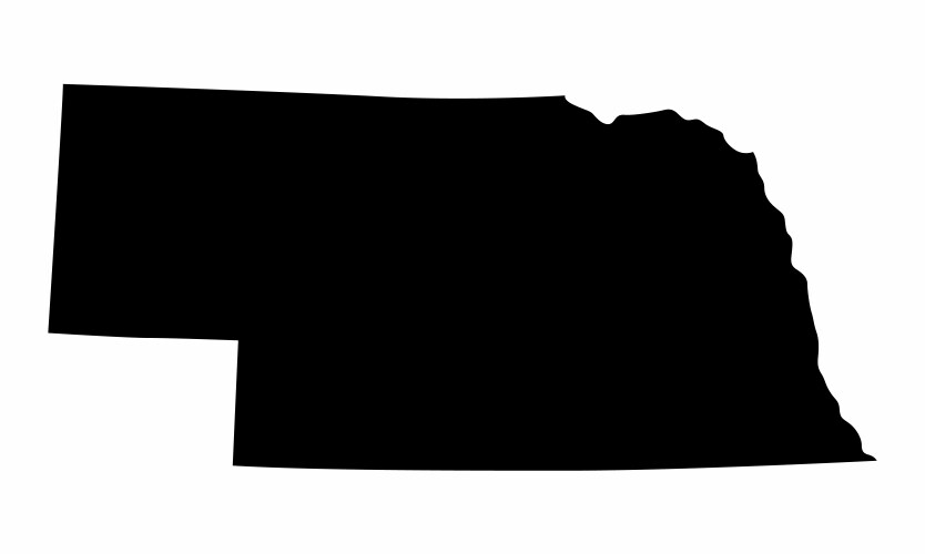 Nebraska Outline Map Vector Images (over 430)