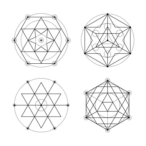 Sacred geometry set Royalty Free Vector Image - VectorStock