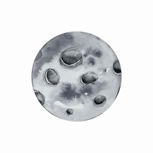 Watercolor blue star space Royalty Free Vector Image