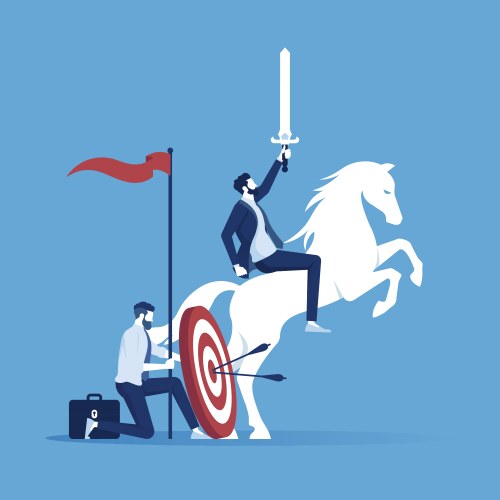 Business competition concept Royalty Free Vector Image