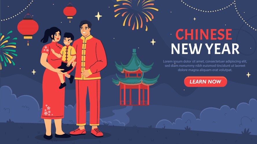 Cartoon Chinese Lunar New Year Vector Images (over 11,000)