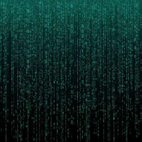 Matrix texture with digits binary code abstract Vector Image