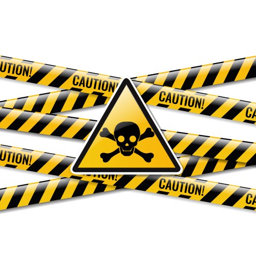 Danger sign and isolated transparent background Vector Image