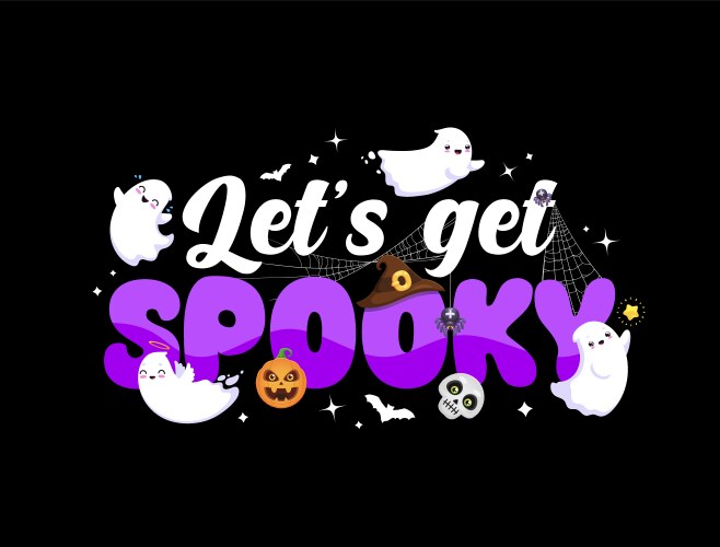 Greeting card for halloween Royalty Free Vector Image