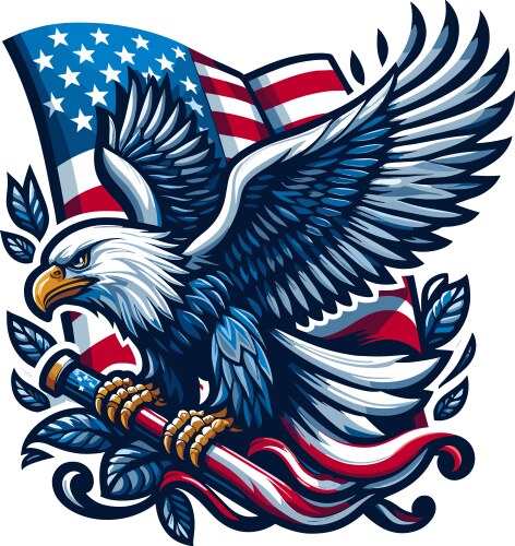 American eagle design with bald eagle like that Vector Image