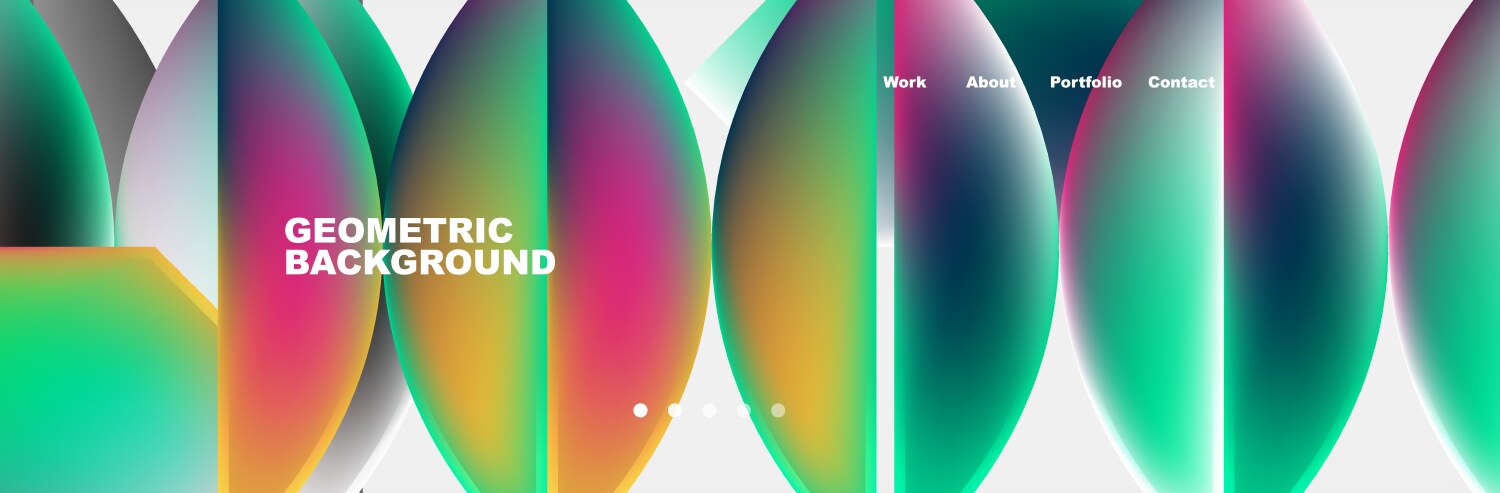 Colorful Abstract Background With Circles And Vector Image