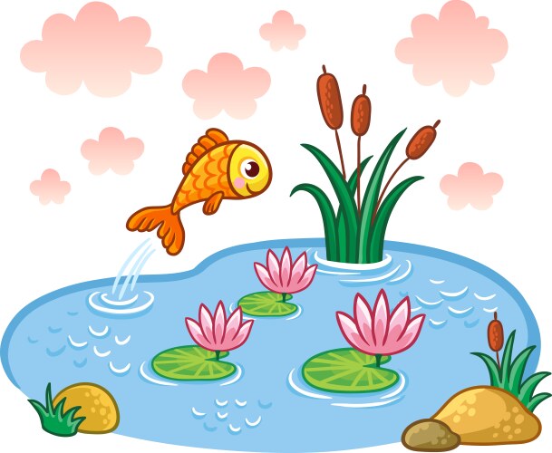 Pond Cartoon Vector Images (over 15,000)