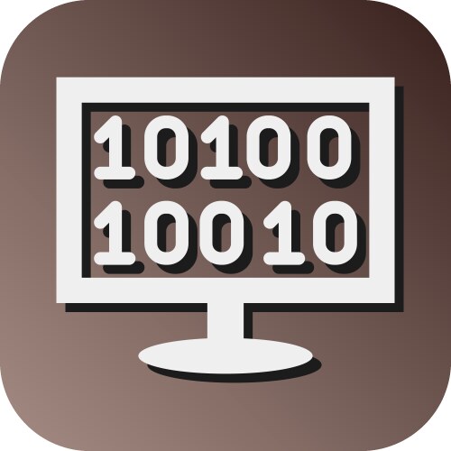 Qr code glyph gradient background icon – Royalty-Free Vector | VectorStock