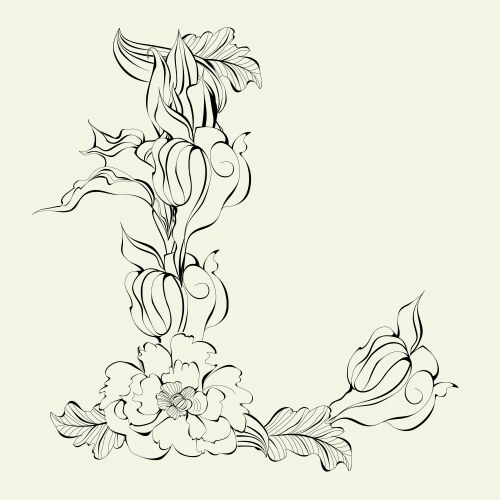 Letter l Royalty Free Vector Image - VectorStock