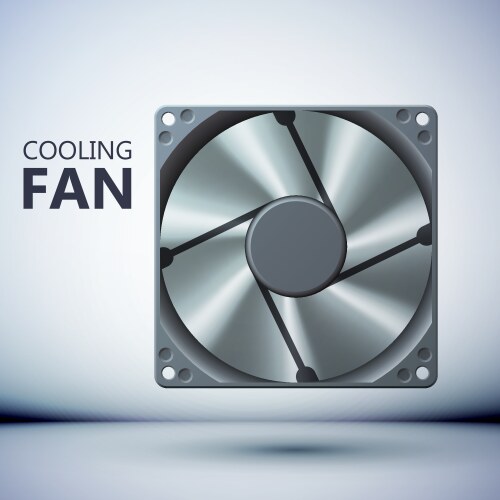 Computer plastic cooler Royalty Free Vector Image