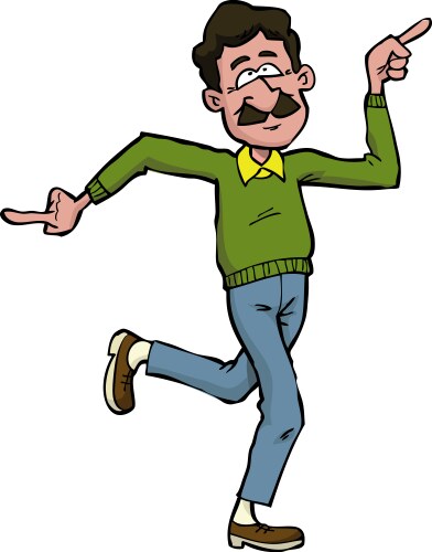 People men and women dancing at retro disco Vector Image