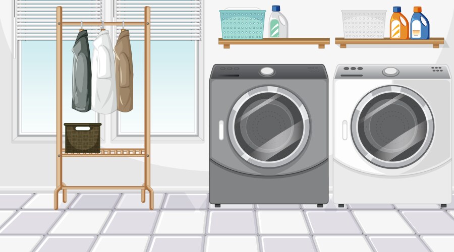 Realistic washing machine Royalty Free Vector Image