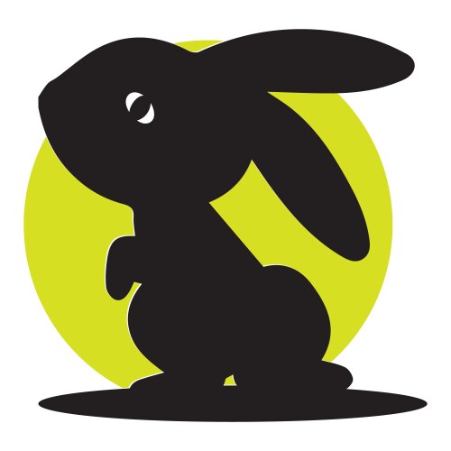 Rabbit icon symbol design Royalty Free Vector Image