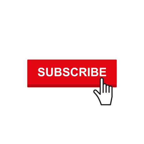 Hand grab subscribe button icon for online video s