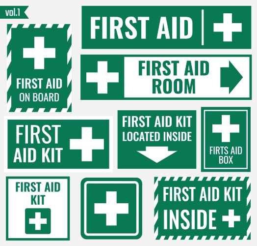 First Aid Kit Inside Sign