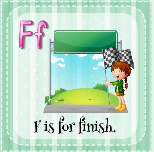 Letter F Flashcards Vector Images (over 380)