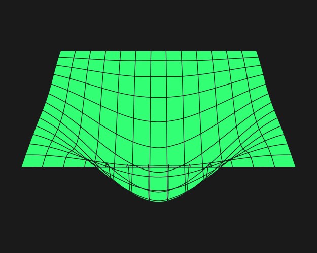 Cyber geometry y2k element cyberpunk shape Vector Image