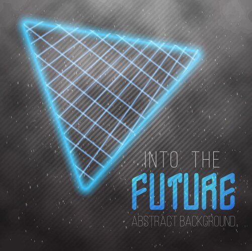 Retro 1980s revival vintage party poster neon Vector Image