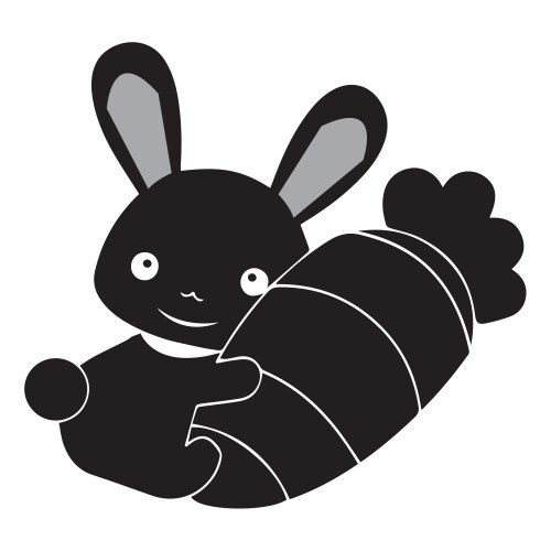 Rabbit icon symbol design Royalty Free Vector Image