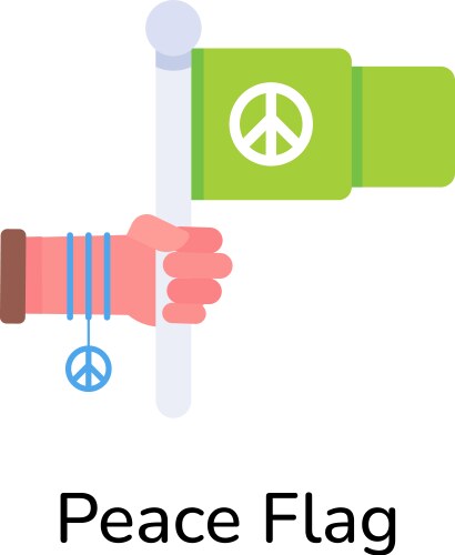 Peace flag Royalty Free Vector Image - VectorStock