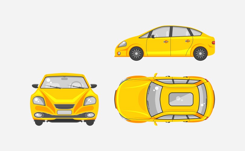 Car Side View Top Vector Images (over 1,400)