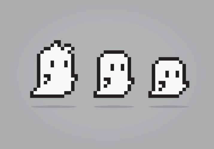 8 Bit Ghost Vector Images (over 160)
