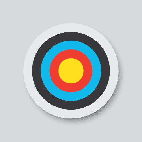 Archery target Royalty Free Vector Image - VectorStock