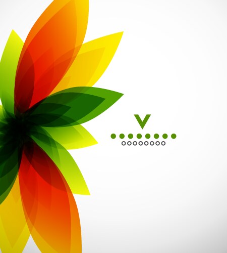 Realistic flower Royalty Free Vector Image - VectorStock