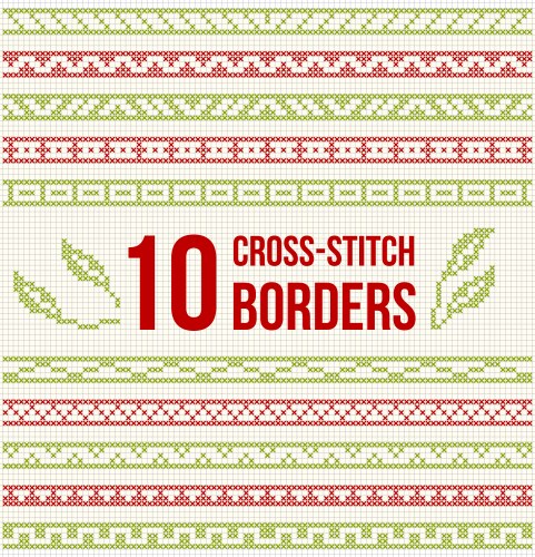 Borders with arabic pattern Royalty Free Vector Image