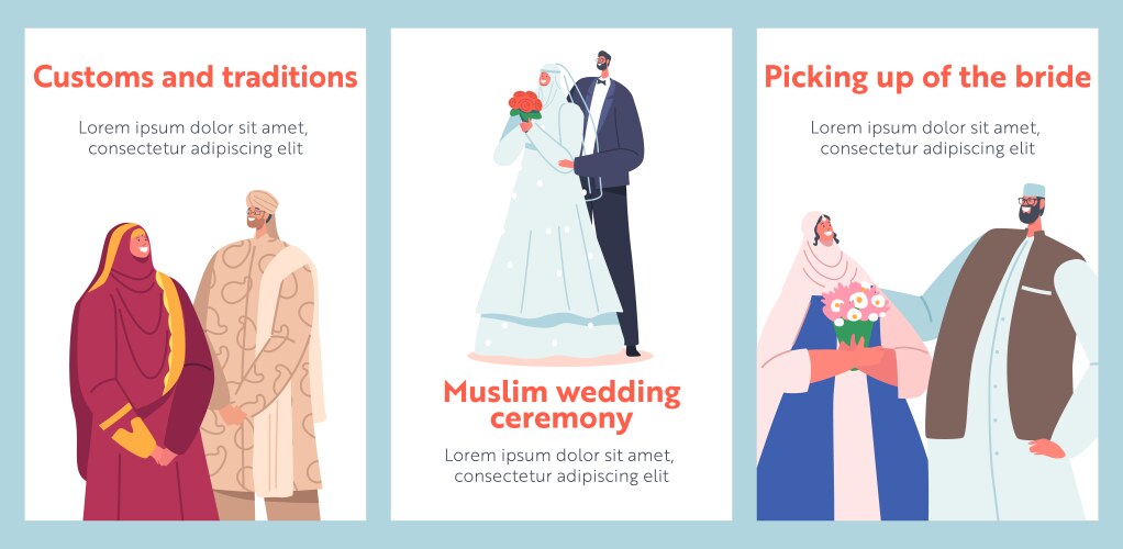Muslim Wedding Couple Vector Images (over 450)
