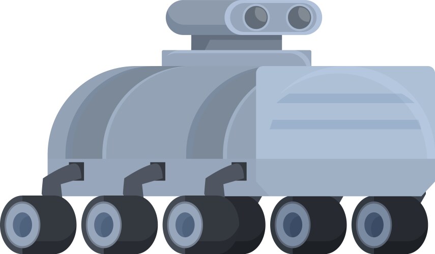 Cartoon lunar rover vehicle Royalty Free Vector Image