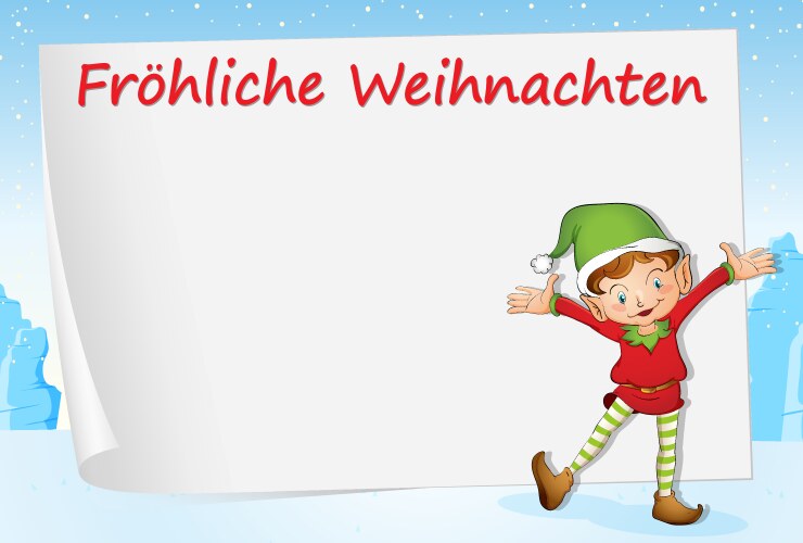 German christmas greeting Royalty Free Vector Image