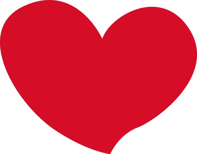 Red Heart Shape Royalty Free Vector Image - VectorStock